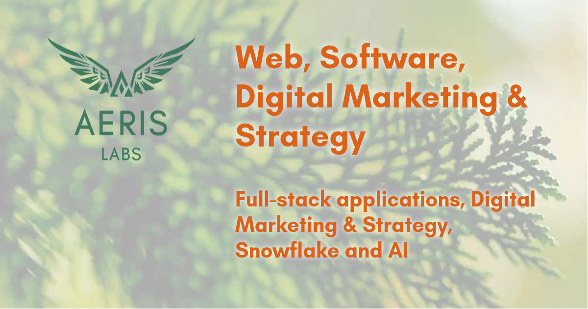 Aeris Labs | Web, Software, Digital Marketing & Strategy